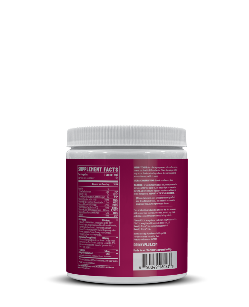 VPlus Energy Essential Raspberry Grape Tub 11.51oz – VPLus Energy